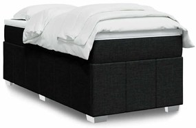 Box spring postel s matrací černá 100 x 200 cm textil 3285451