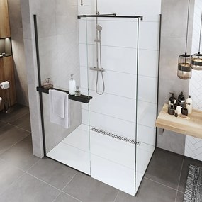 Mereo Mereo, Polička k WI, délka 120 cm, černý ALU, CK10620PB