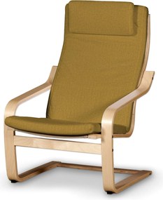 Sedák na křeslo IKEA Poäng II barva žlutá látka pletený vzor
