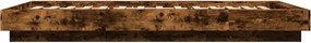 Rám postele kouřový dub 100 x 200 cm kompozitní dřevo 3281207