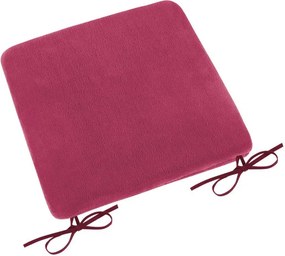 Bellatex Sedák hladký Korall micro Červená 40x40 cm