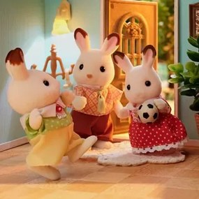 Sylvanian Families Rodina ´´chocolate´´ králíků - nová / od 3 let