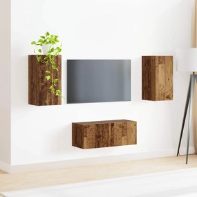 Sestava TV skříněk 2 ks Staré dřevo Kompozitní dřevo 3408968