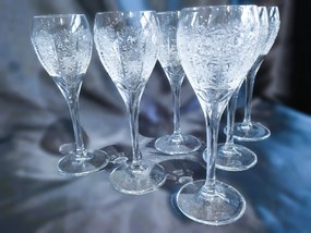 Uzavřené broušené sklenice na likér, PK 500, 60 ml, 6 ks