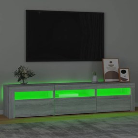 TV skříňka s LED osvětlením šedá sonoma 180x35x40 cm 3152760