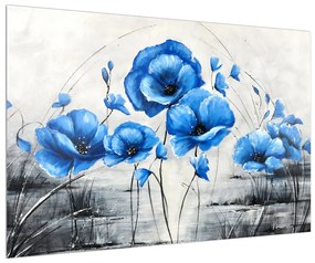 Obraz modrých vlčích máků (90x60 cm)