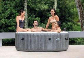 Intex | Vířivý bazén Pure Spa - Bubble Greywood Deluxe AP 4 + výhodná sada příslušenství | 19900145