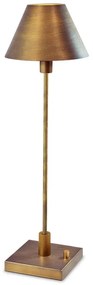 PLX Stolní rustikální lampa CHARLOTTE, 1xE14, 40W, zlatá 312389