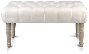 Mondex Prošívaná lavice ENZO  80 cm bílá