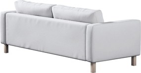 Potah na pohovku IKEA  Karlstad 3-místná, nerozkládací, krátký barva bílá látka pletený vzor