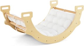 Costway 2-in-1 obloukový rocker s polštářem Oboustranný lezecký oblouk Natural