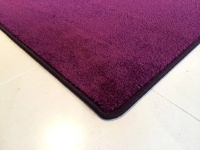 Vopi | Kusový fialový koberec Eton - 1 m2 s obšitím