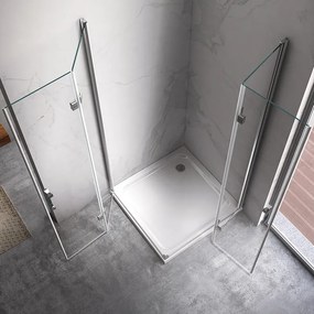 BPS-koupelny Obdélníkový sprchový kout HYD-OK122 120x80 chrom/transparent