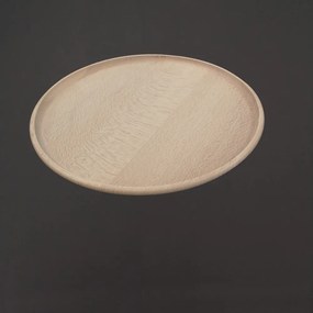 AMADEA Dřevěný talíř bukový, masivní dřevo, 23 cm
