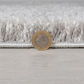 Flair Rugs, Běhoun Shaggy Teddy Grey, 60x230, šedá, dětský pokoj