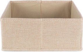 Béžový látkový úložný box 28x12x12 cm Sandy – Compactor