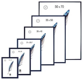 Rám na obraz Virius 2 13X18 cm modrý