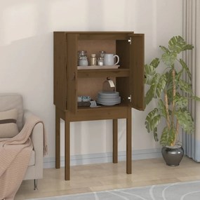 vidaXL Skříň highboard 60x40x120 cm masivní borové dřevo [821745] Barva: medová hnědá