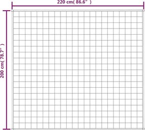 Zátěžová deka světle krémová 200 x 220 cm 13 kg textil 3154823