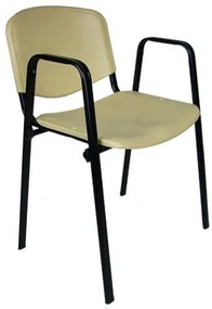 Konferenční židle ISO plastová s područkami RAL-9005