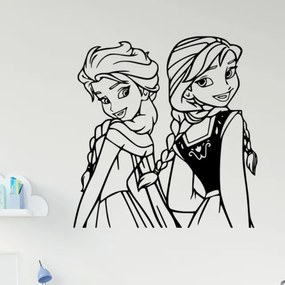 Samolepka Ledové království Anna a Elsa