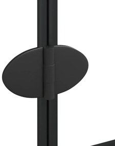 Skládací sprchový kout ESG 80 x 140 cm černý,  150743