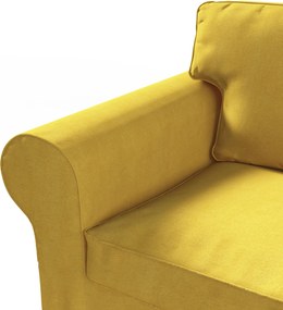 Potah na pohovku IKEA  Ektorp 3-místná, nerozkládací barva žlutá látka pletený vzor
