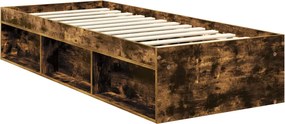 Rám postele Kouřový dub 75 x 190 cm Kompozitní dřevo 3409819
