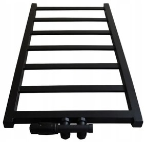 Regnis DEX, topné těleso 300x1250mm se středovým připojením 50mm, 548W, černá matná, DEX125/30/D5/BLACK