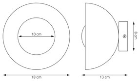 Nástěnné svítidlo BIBI 1xG9/8W/230V béžová