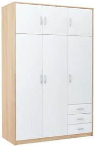 Casarredo Šatní skříň VIKA 6D3SZ dub sonoma/bílá