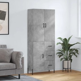 vidaXL Skříň highboard 69,5 x 34 x 180 cm kompozitní dřevo [3195908] Barva: Betonová šedá