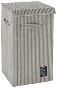 Šedý koš na prádlo Wenko Cora, objem 63 l