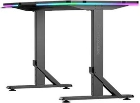 ULTRADESK Iron černá / Herní stůl / 132.5 x 60.5 x 71 - 81 cm / nastav