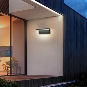 Brilagi - LED Venkovní nástěnné svítidlo TESSI LED/10W/230V černá IP54