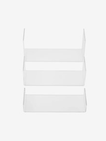 Sinsay - Sada transparentních polic 3 pack - bílá