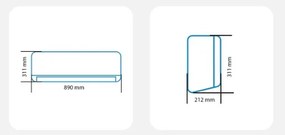 Klimatizace AUX C-PRO WindFine 2,7kW R32