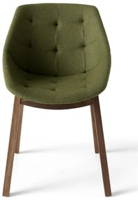 SITIA - Židle MISS LILY s dřevěnou podnoží
