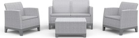 Světle šedý zahradní lounge set pro 4 Scandi Forma – Keter