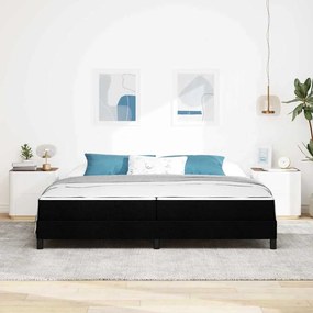 Postel s boxspringem Černá 200 x 200 cm textil 3398516