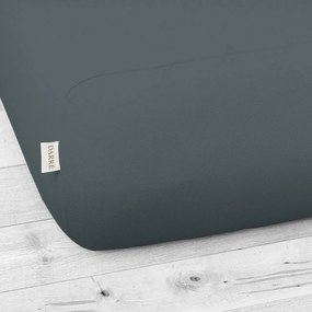Jersey prostěradlo tmavě šedé na výšku matrace do 20 cm Velikost: 160 x 200