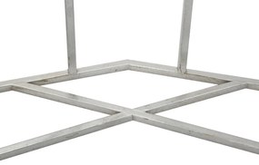 Konzolový stolek Mauro Ferretti Orto 100x40x80 cm, stříbrná/černá
