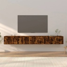 Nástěnné TV skříňky 3 ks kouřový dub 100 x 34,5 x 40 cm 3188379