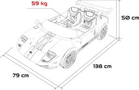 Elektrické autíčko Ford GT modré