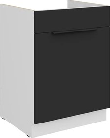 ARIA bc | dolní skříňka 60 ZL 1S dřezová | 60 cm | PREMIUM BOX | bílá/černá