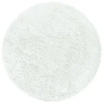 Hans Home | Kusový koberec Fluffy Shaggy 3500 white kruh - 120x120 (průměr) kruh
