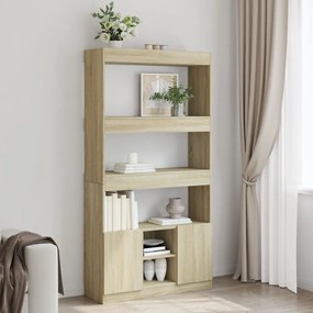 Skříň highboard dub sonoma 92 x 33 x 180 cm kompozitní dřevo