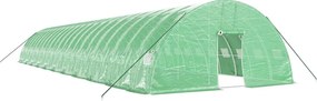 Skleník s ocelovým rámem zelený 132 m² 22 x 6 x 2,85 m 3188114