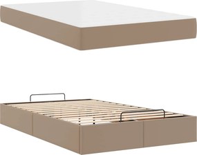 Rám postele s matrací Jiný 2 ks Žlutohnědá PVC 3399424