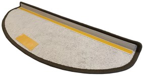 Vopi Nášlapy na schody Alassio hnědé půlkruh, samolepící - 24x65 půlkruh (rozměr včetně ohybu)